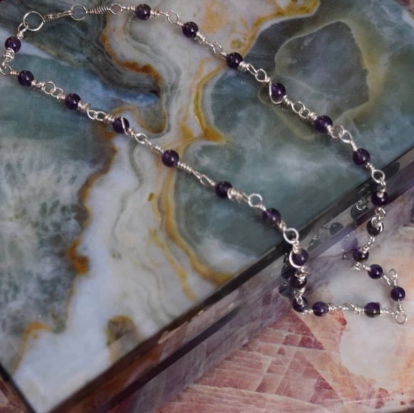 Jewelry | 18 Handmade Amethyst Necklace | Poshmark